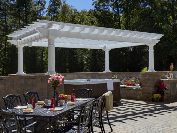 Vinyl Pergolas | High Quality Plastic / Vinyl Pergolas at Baldwin ...